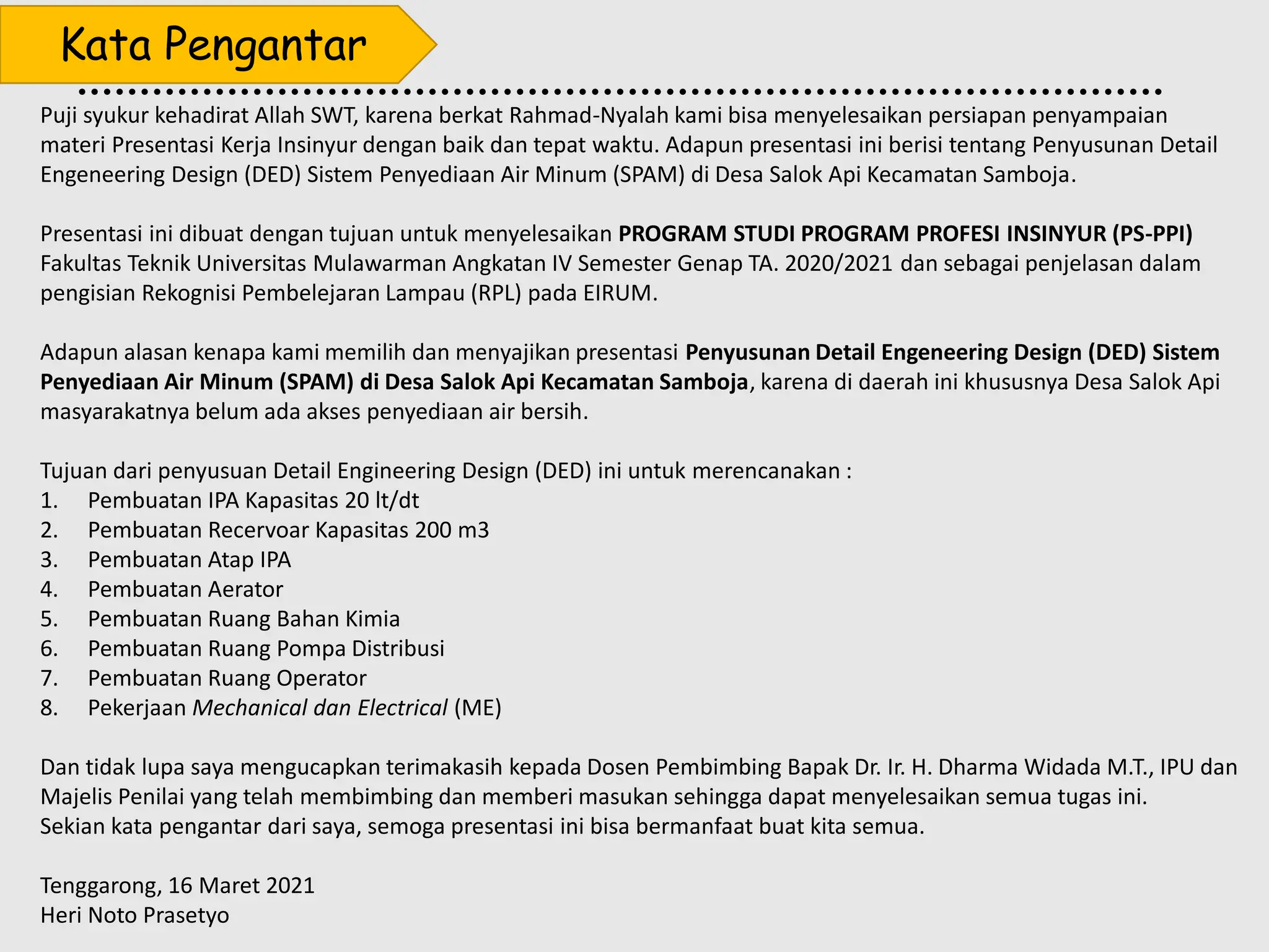 Contoh_KERJA INSINYUR PADA MAHASISWA PROGRAM STUDI | PDF