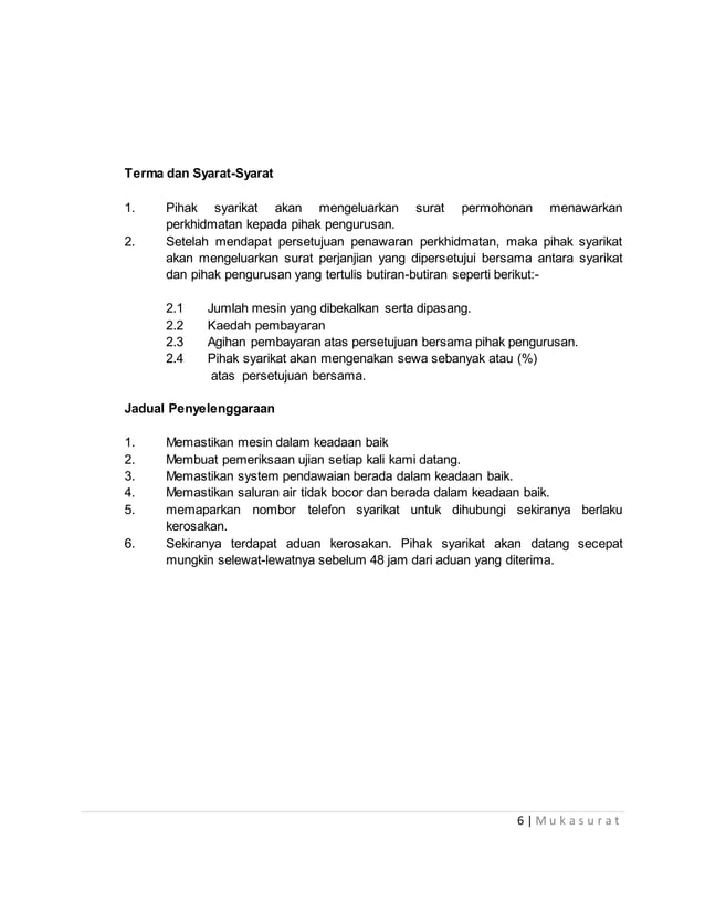 Contoh Kertas Cadangan 