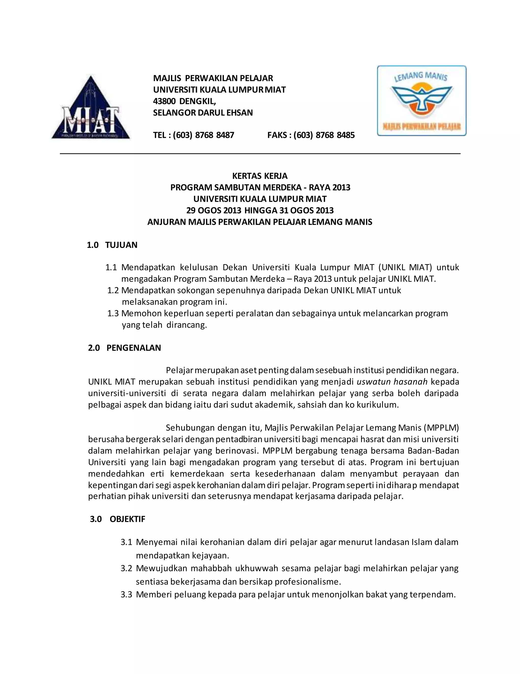 Contoh kertas kerja | PDF