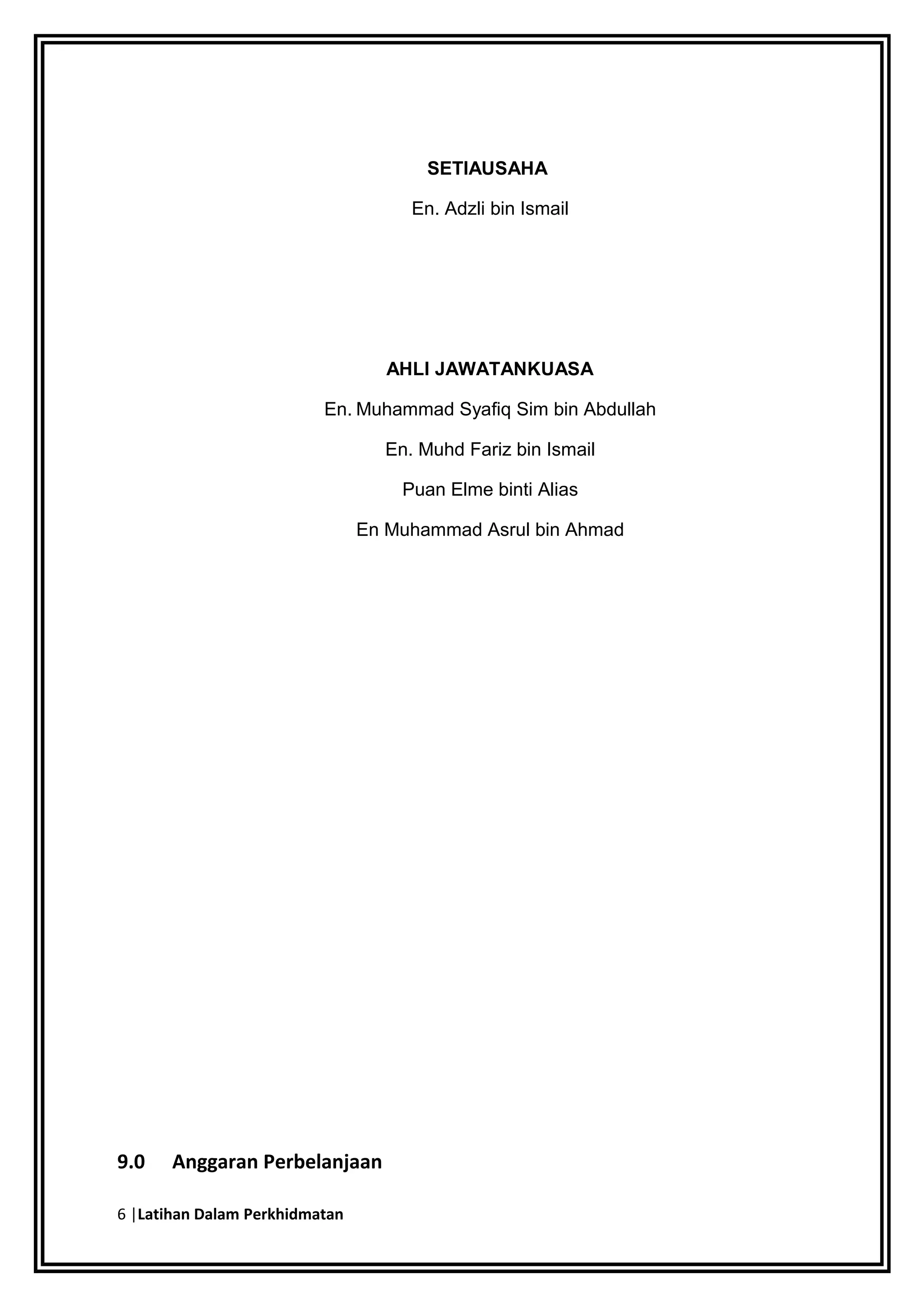 Contoh kertas kerja | PDF