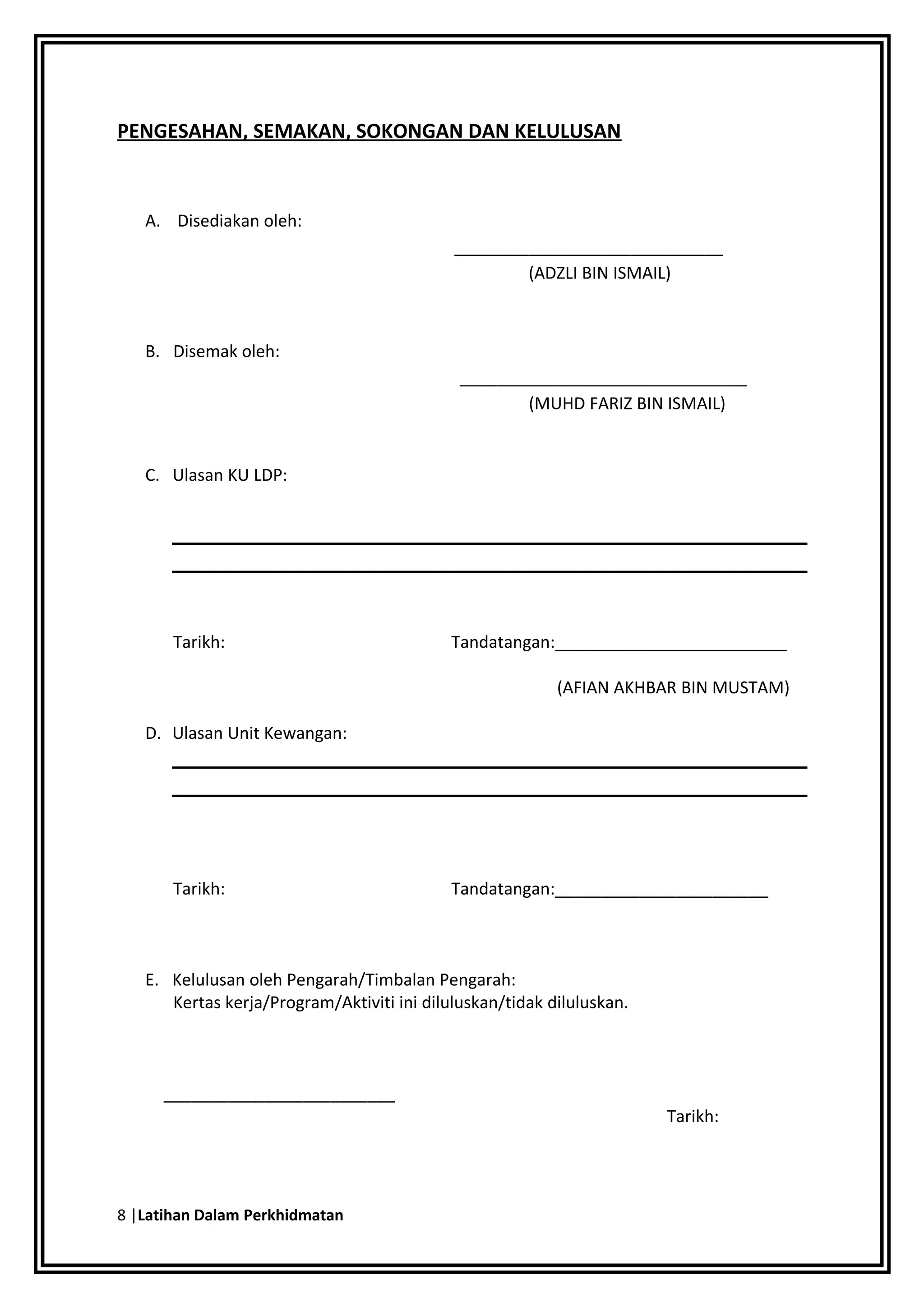 Contoh kertas kerja | PDF