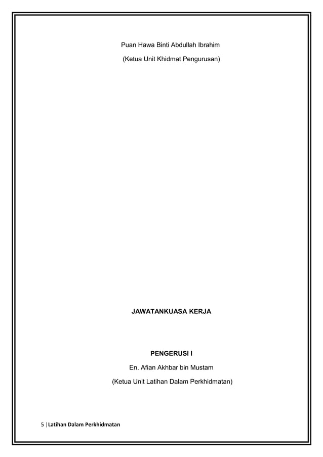 Contoh kertas kerja | PDF