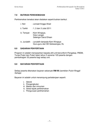 Contoh kertas kerja_perkhemahan_ppg | PDF
