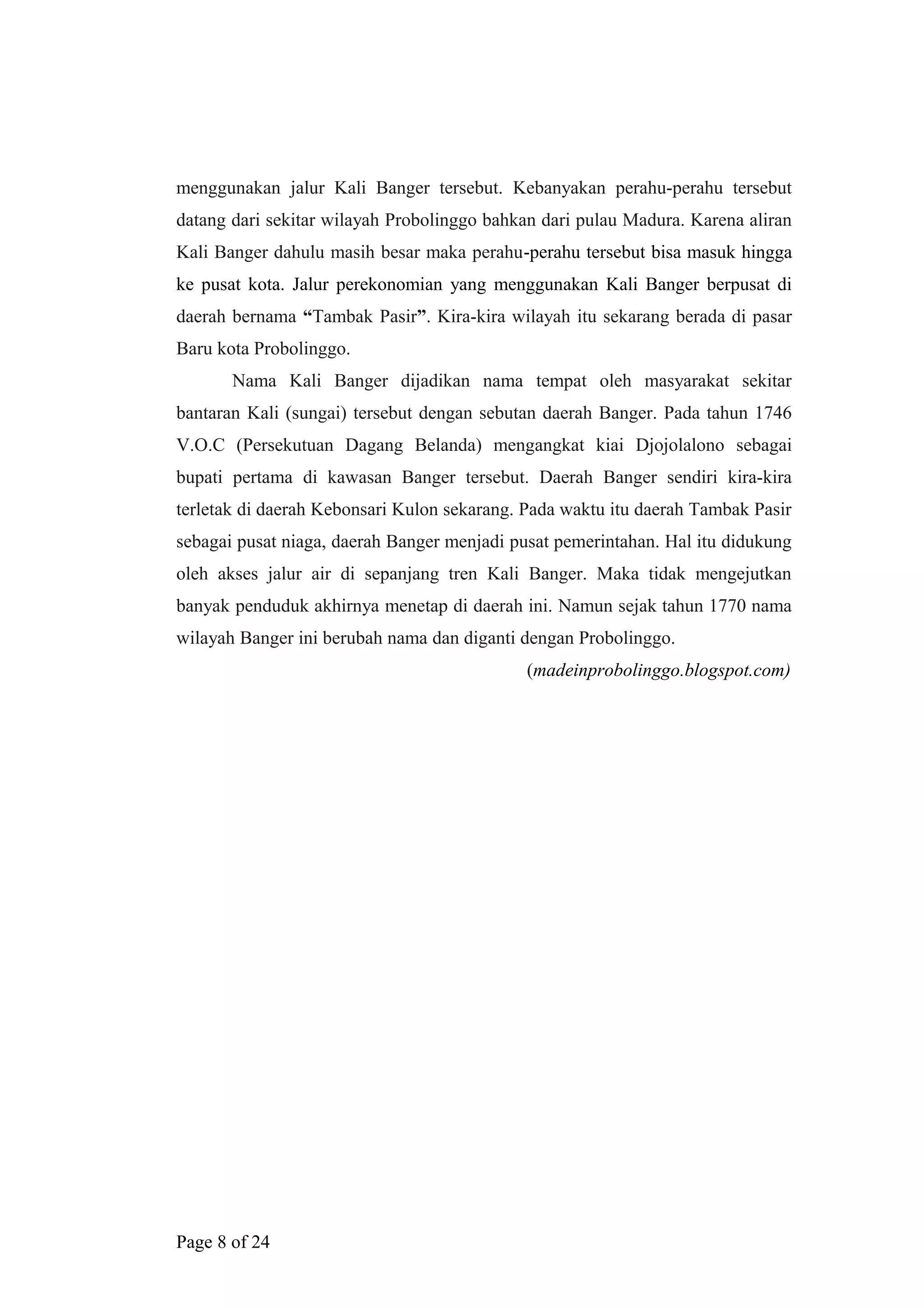 Contoh kir kali banger | PDF