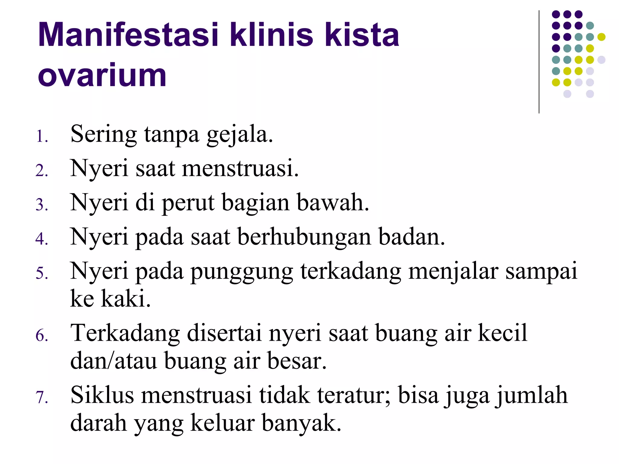 Contoh kista ovarium | PPT