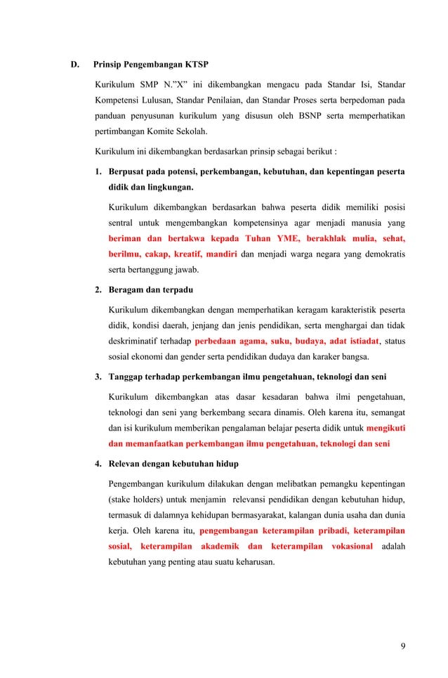 Contoh ktsp | PDF