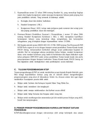 Contoh kurikulum ktsp paud 2013 | DOCX