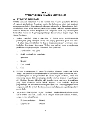 Contoh kurikulum ktsp paud 2013 | DOCX