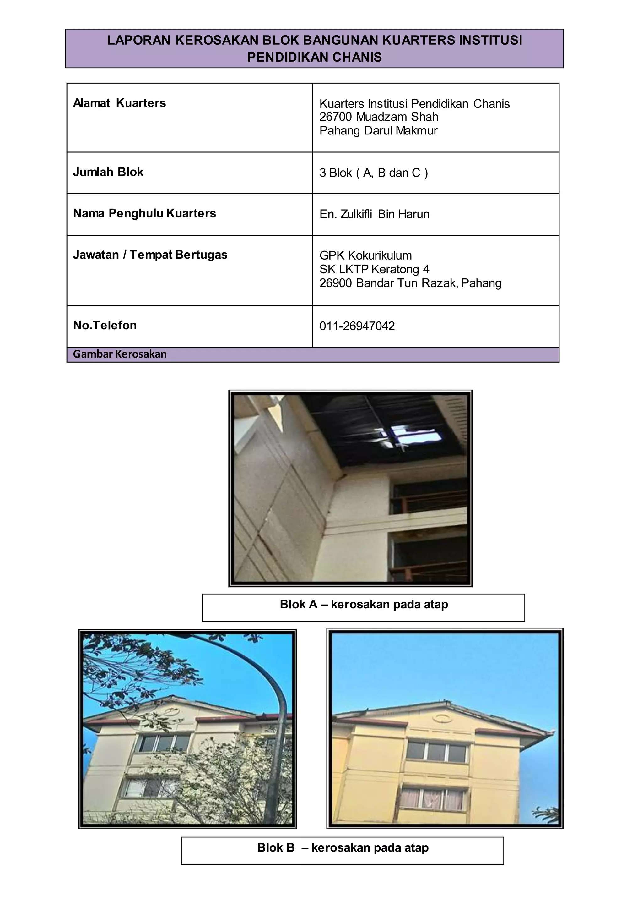 Contoh laporan | DOCX