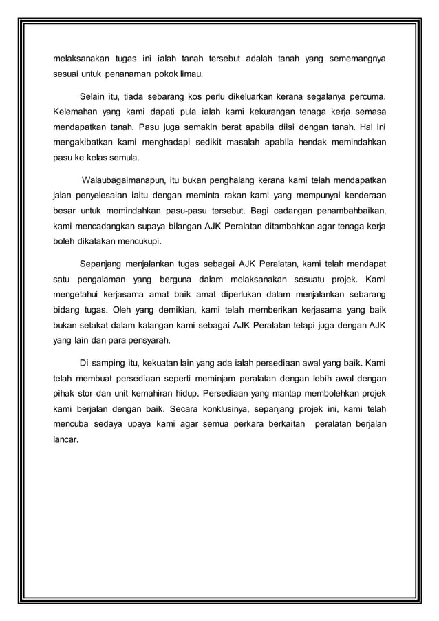 Contoh laporan ajk ko k (1) | DOCX