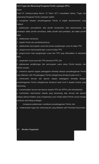 Contoh laporan akhir panwaslucam 2019 | DOCX