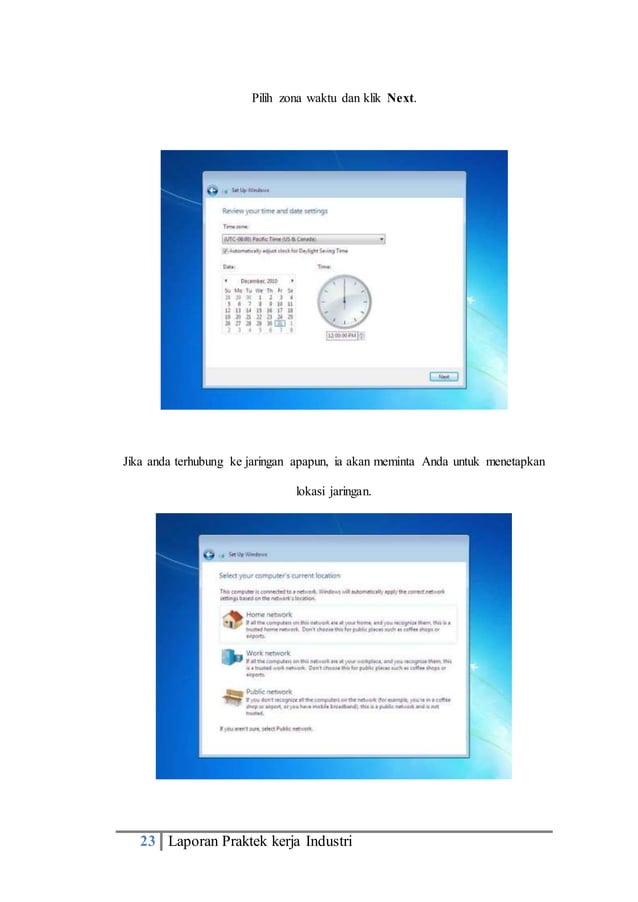 Contoh laporan pkl ( prakerin ) tkj | DOCX