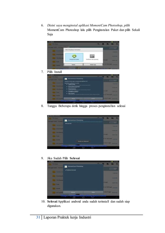 Contoh laporan pkl ( prakerin ) tkj | DOCX