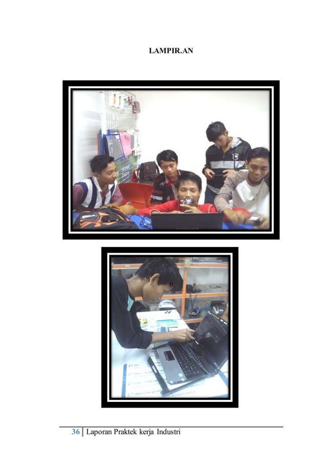 Contoh laporan pkl ( prakerin ) tkj | DOCX