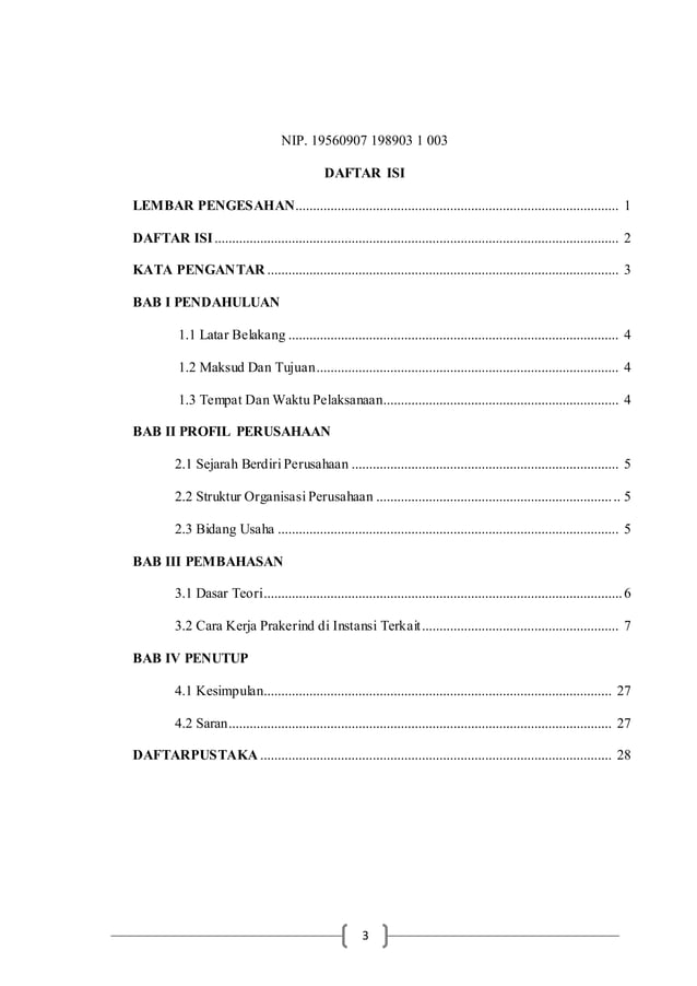 Contoh Laporan Prakerin TKJ (Teknik Komputer Jaringan) | DOCX