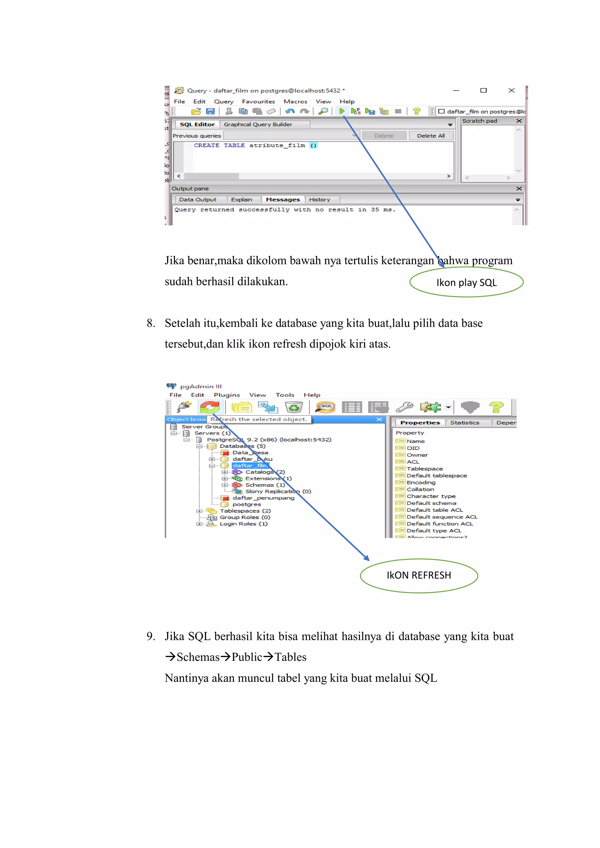 Praktikum Sistem Basis Data menggunakan PostgresSQL | PDF