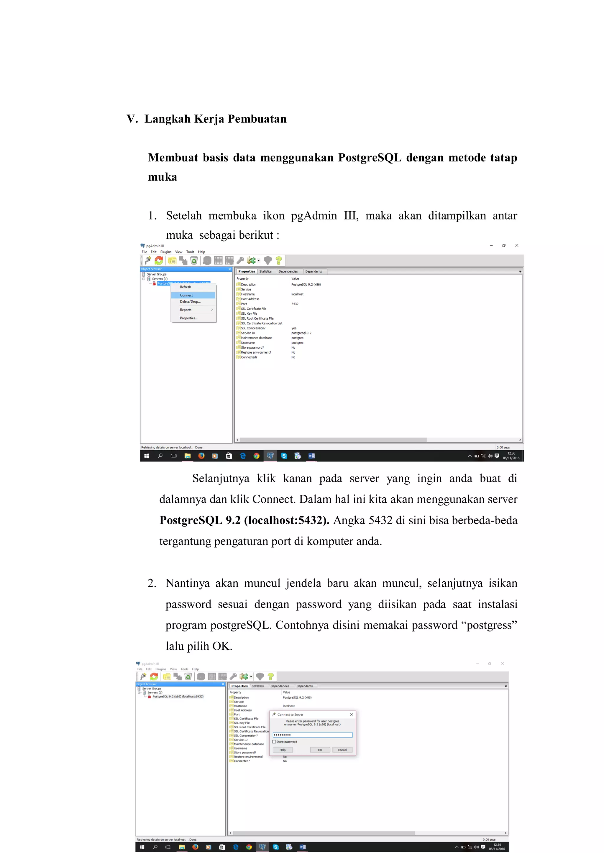 Praktikum Sistem Basis Data menggunakan PostgresSQL | PDF