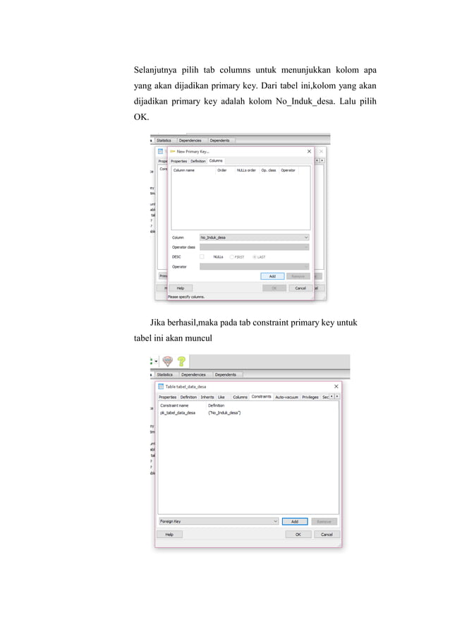 Praktikum Sistem Basis Data menggunakan PostgresSQL | PDF