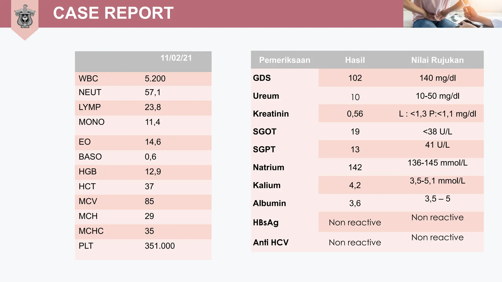 CONTOH Laporan kasus 18 tahun wanita dengan tumor intraabdomen | PPTX