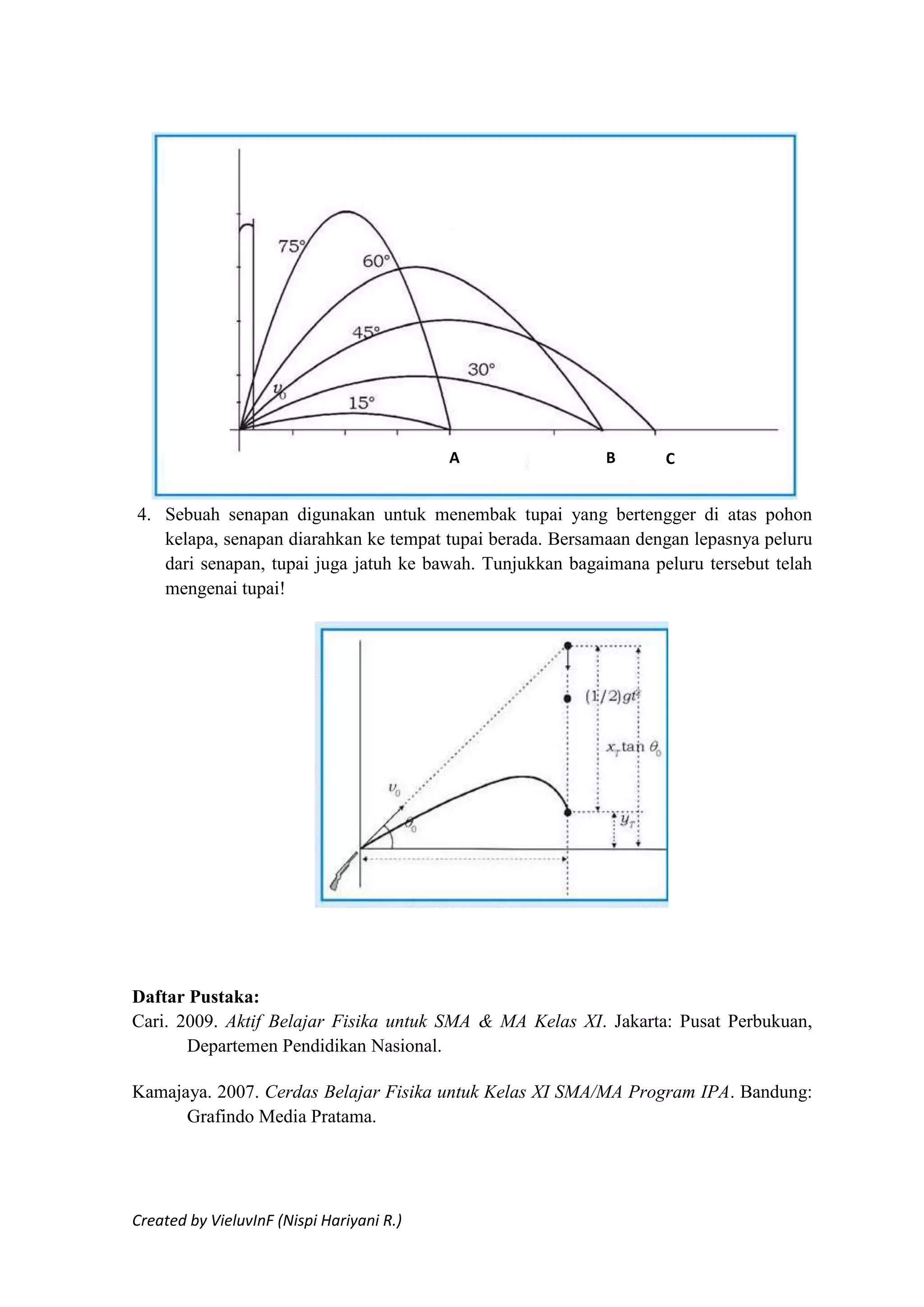 Contoh lks materi kinematika dengan analisis vektor | PDF