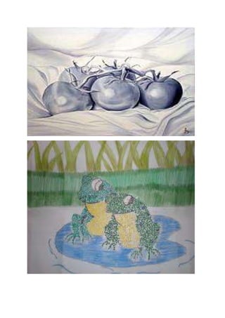 Contoh lukisan teknik menggambar | PDF