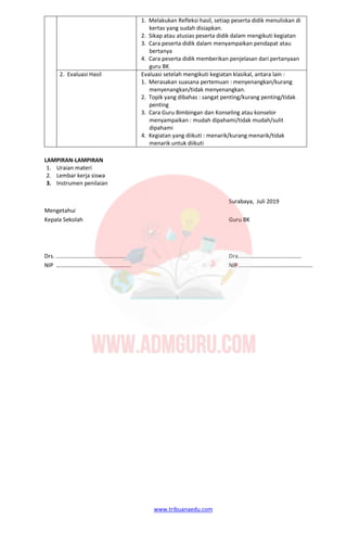 Modul Ajar BK Kelas 9 Kurikulum Merdeka | PDF