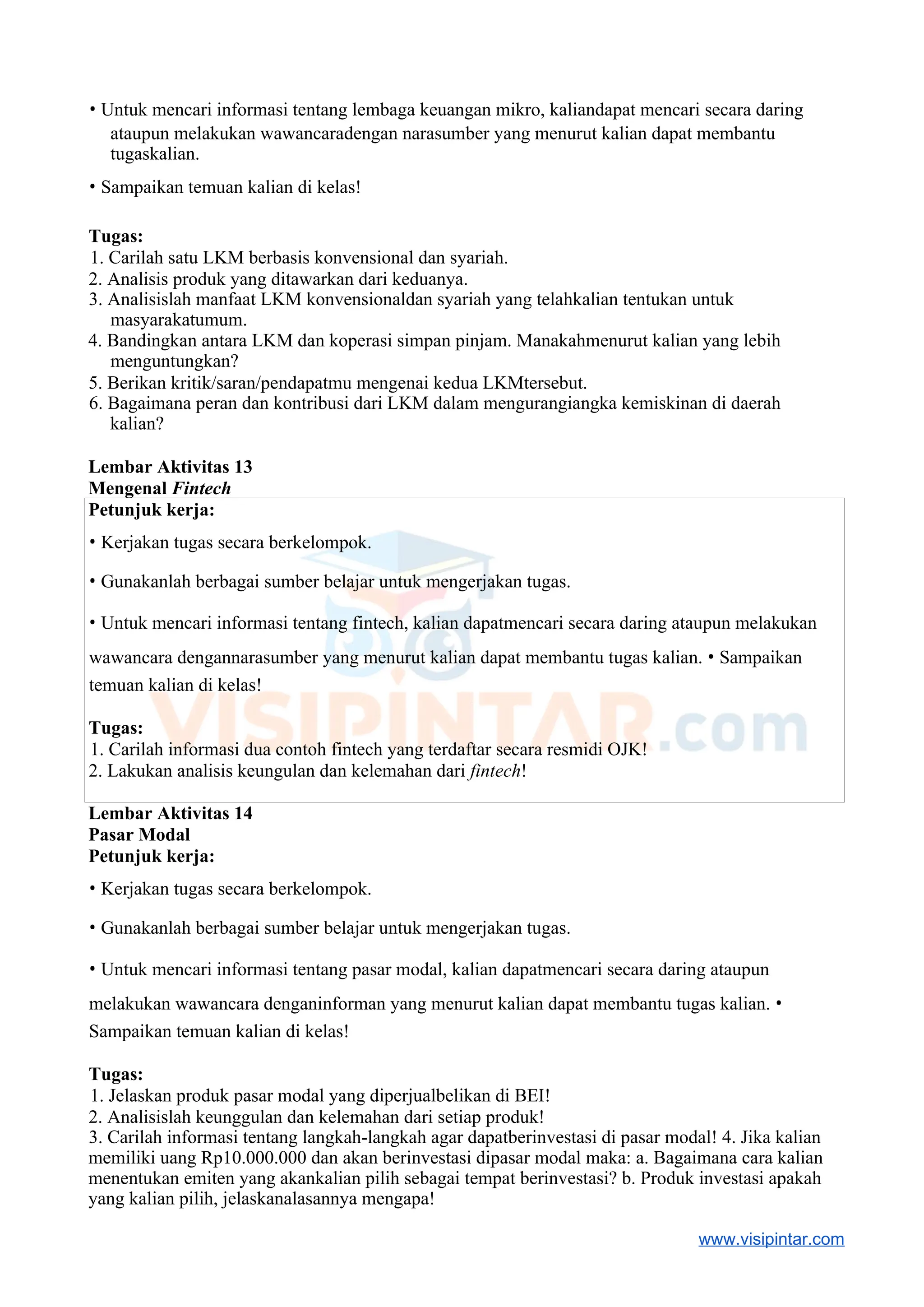 Modul Ajar Ekonomi SMA Kelas 10 Kurikulum Merdeka | DOCX