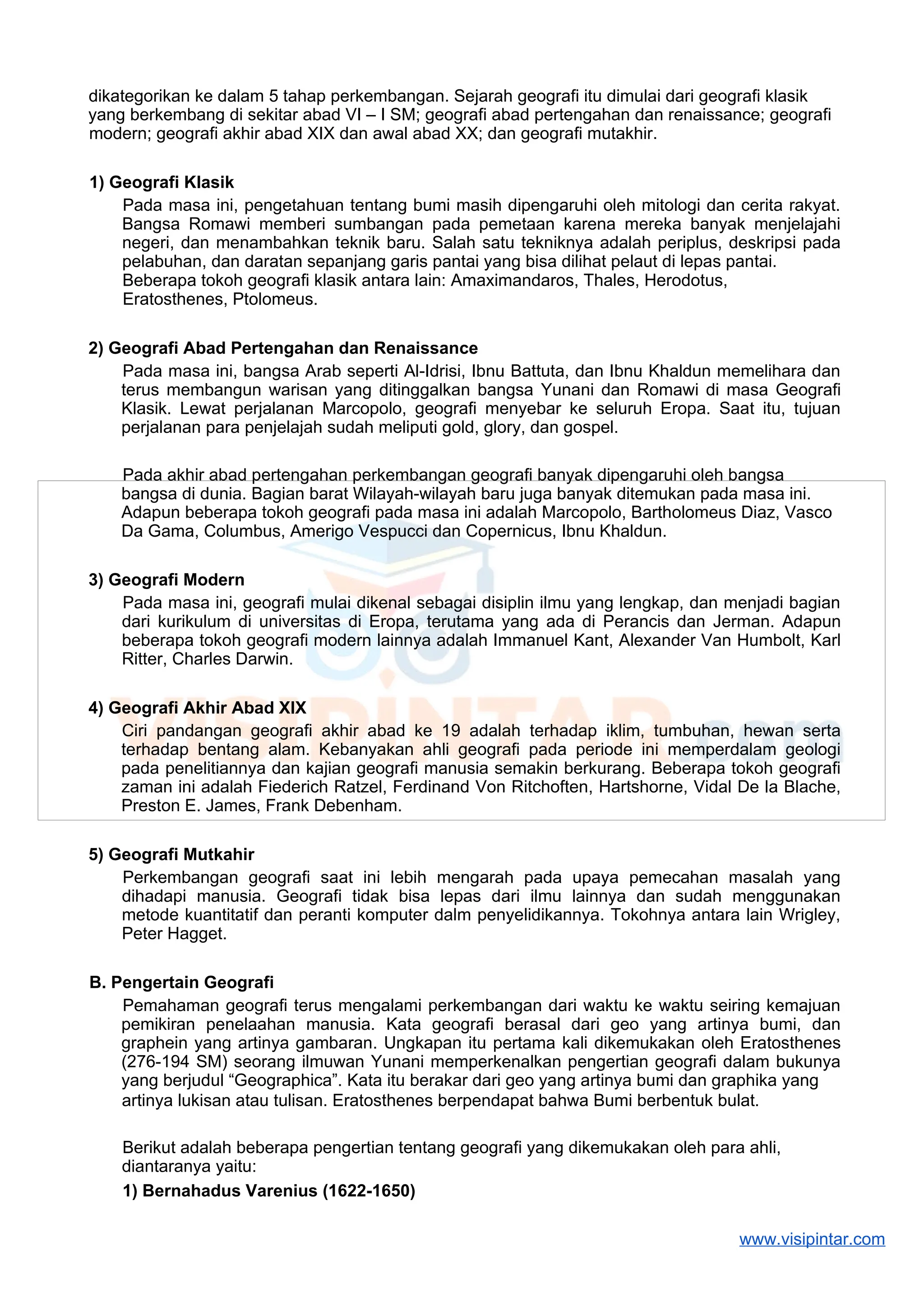 Modul Ajar Geografi SMA Kelas 10 Kurikulum Merdeka | DOCX