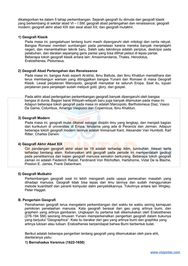 Modul Ajar Geografi SMA Kelas 10 Kurikulum Merdeka | DOCX