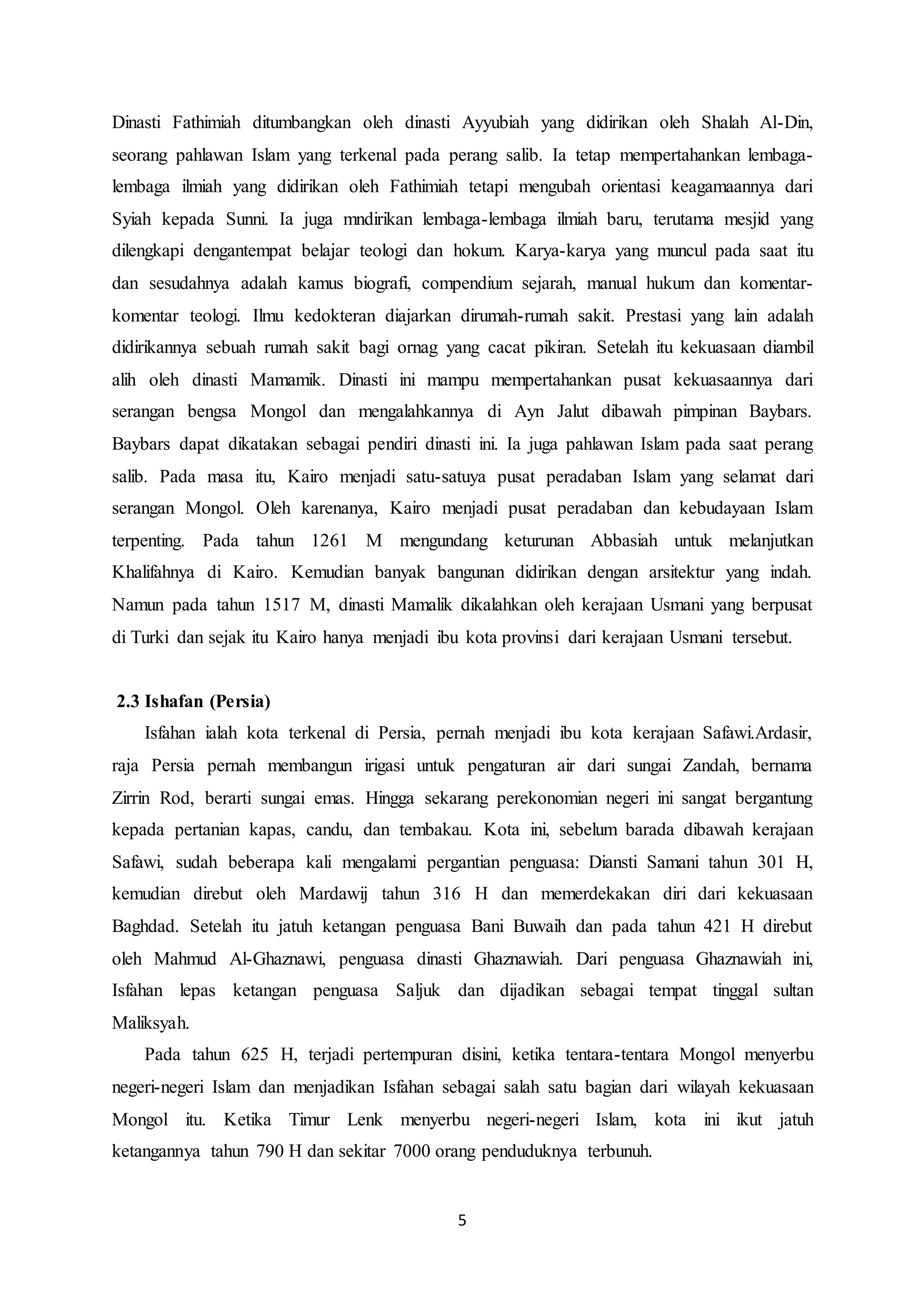 Contoh makalah agama tentang peradaban islam | DOCX