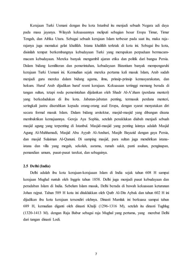 Contoh makalah agama tentang peradaban islam | DOCX