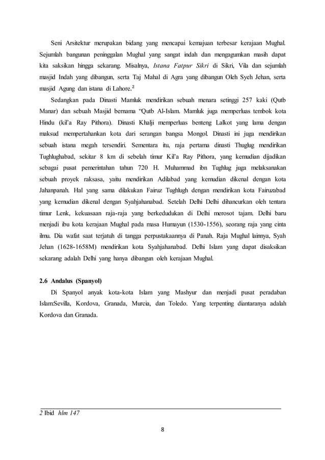 Contoh makalah agama tentang peradaban islam | DOCX