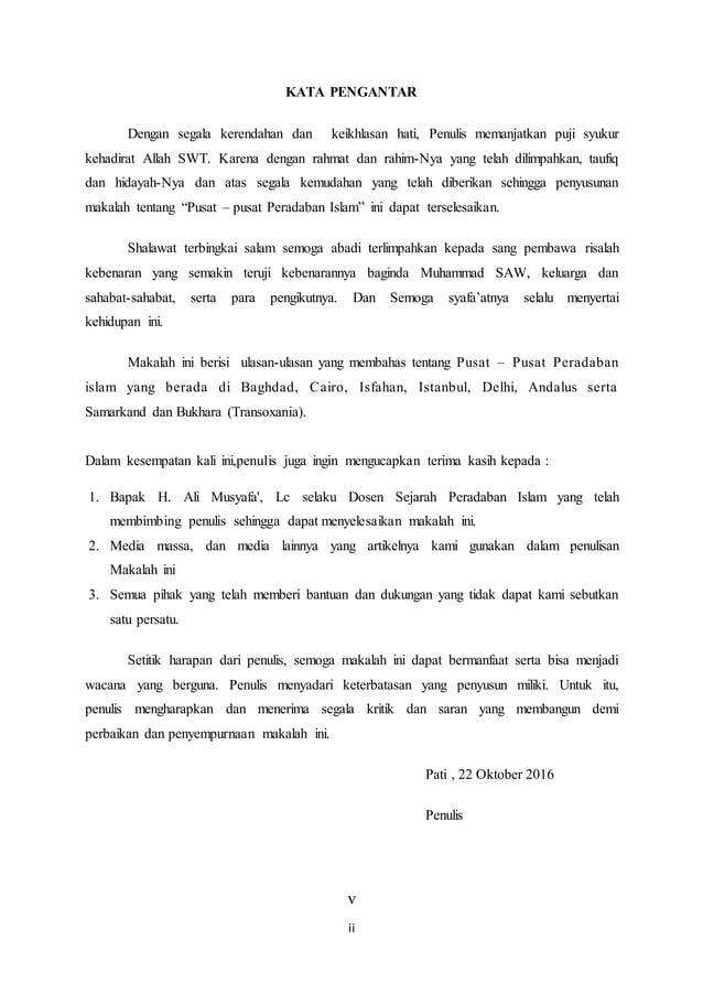 Contoh makalah agama tentang peradaban islam | DOCX