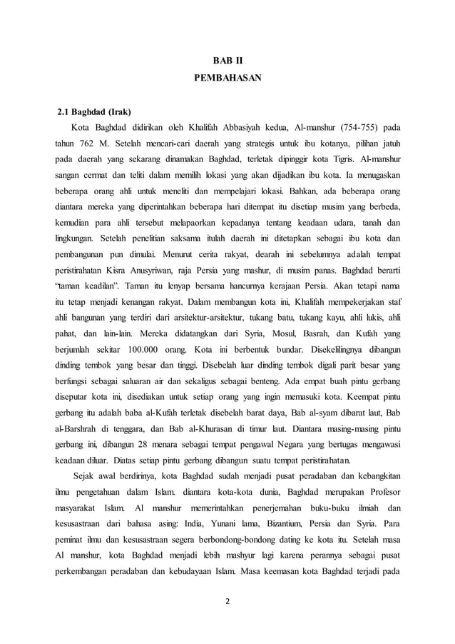 Contoh makalah agama tentang peradaban islam | DOCX