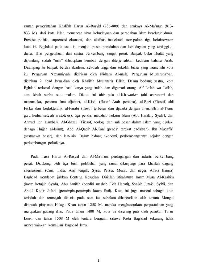 Contoh makalah agama tentang peradaban islam | DOCX