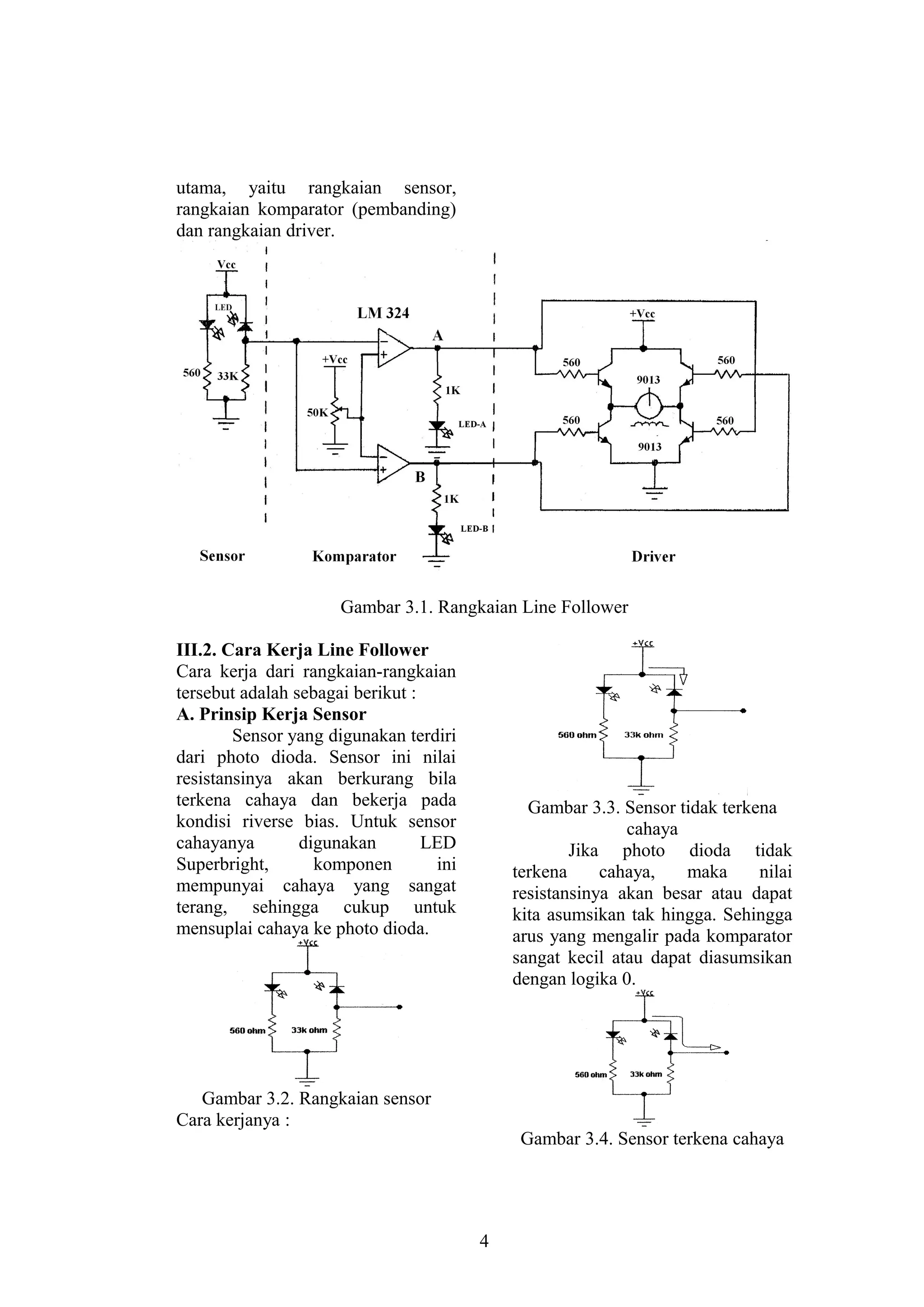 Contoh makalah line follower analog sederhana | DOC