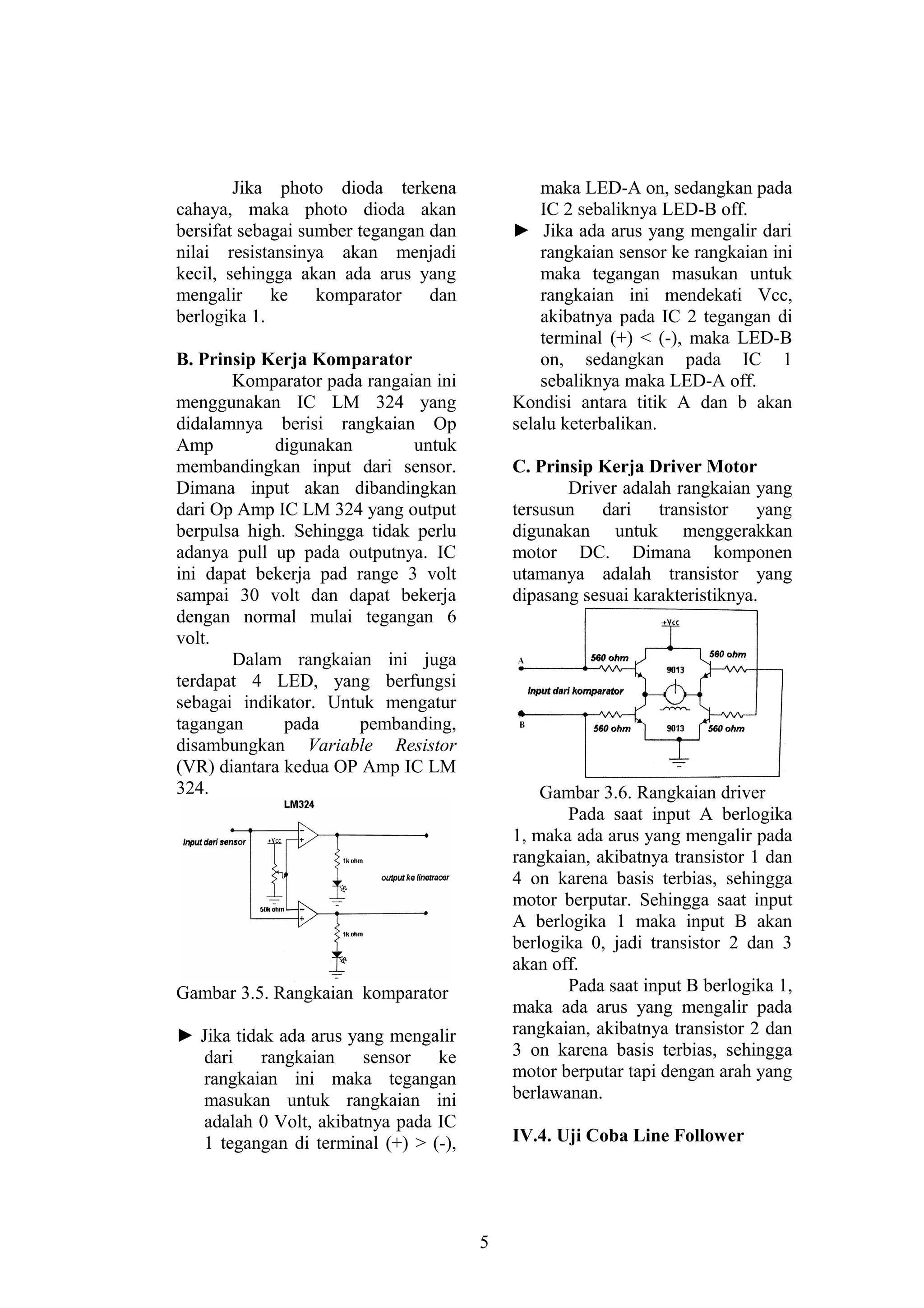 Contoh makalah line follower analog sederhana | DOC