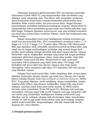 Contoh makalah pemanasan globa1 | PDF