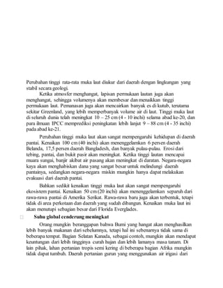 Contoh makalah pemanasan globa1 | PDF