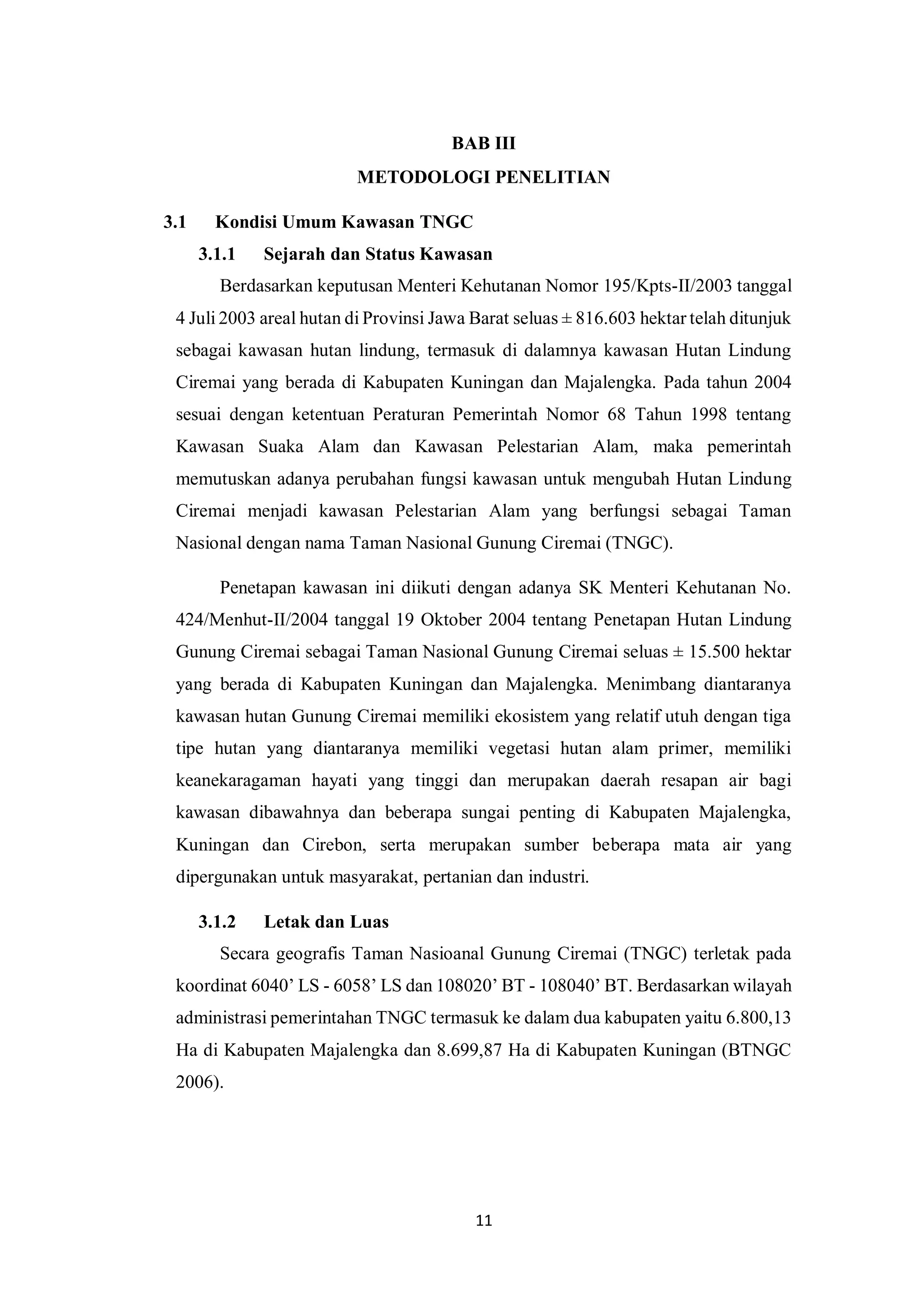 Contoh makalah pengelolaan lansekap | PDF