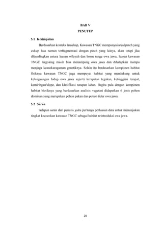Contoh makalah pengelolaan lansekap | PDF