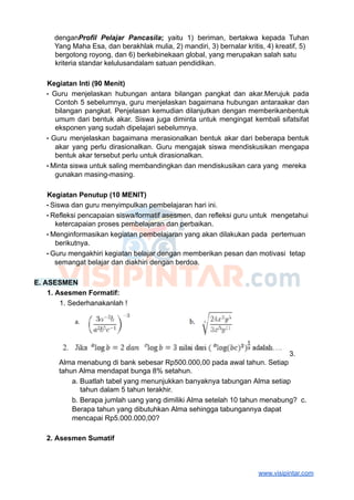 Modul Ajar Matematika SMA Kelas 10 Kurikulum Merdeka | PDF