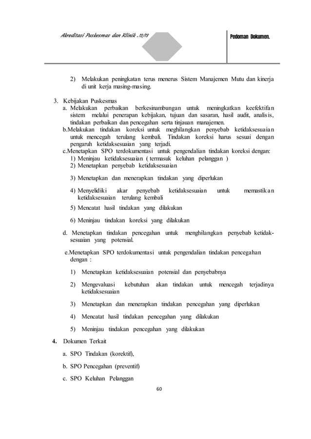 Contoh manual mutu puskesmas | DOCX