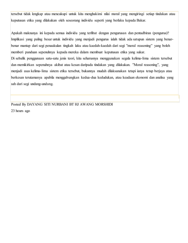 Contoh masalah etika dalam pengurusan dengan ciri masalah etika | PDF Contoh masalah etika dalam pengurusan dengan ciri masalah etika | PDF