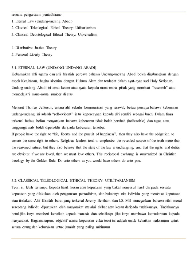 Contoh masalah etika dalam pengurusan dengan ciri masalah etika | PDF Contoh masalah etika dalam pengurusan dengan ciri masalah etika | PDF