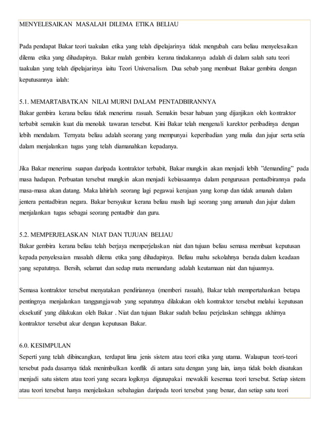 Contoh masalah etika dalam pengurusan dengan ciri masalah etika | PDF Contoh masalah etika dalam pengurusan dengan ciri masalah etika | PDF