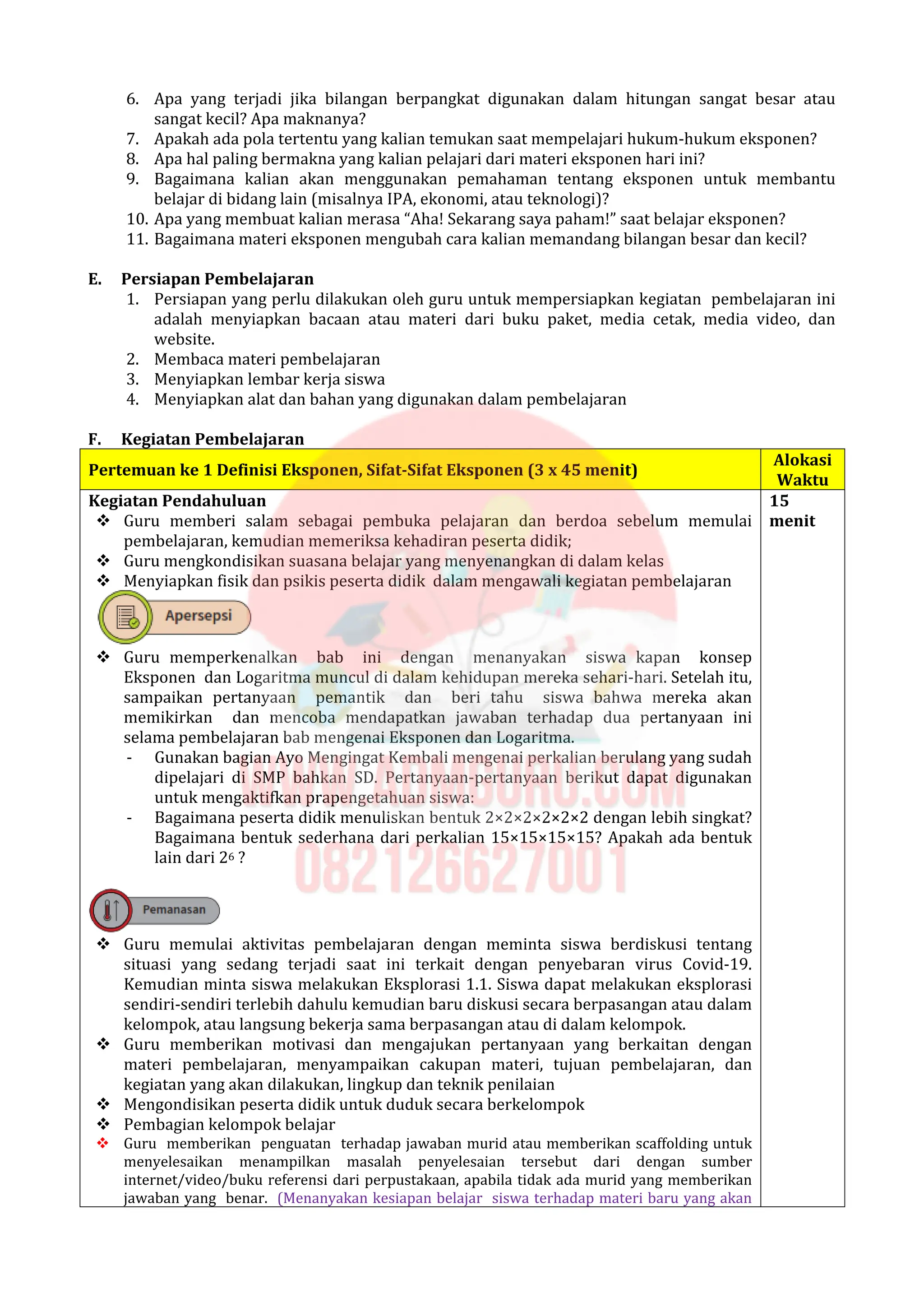 Modul Ajar Matematika Kelas 10 Deep Learning | PDF