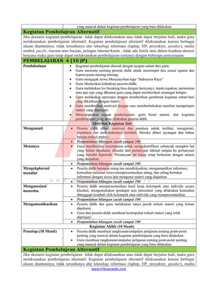 Modul Ajar Matematika Kelas 3 Kurikulum Merdeka | PDF