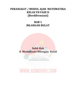 Modul Ajar Matematika Kelas 7 Deep Learning | PDF