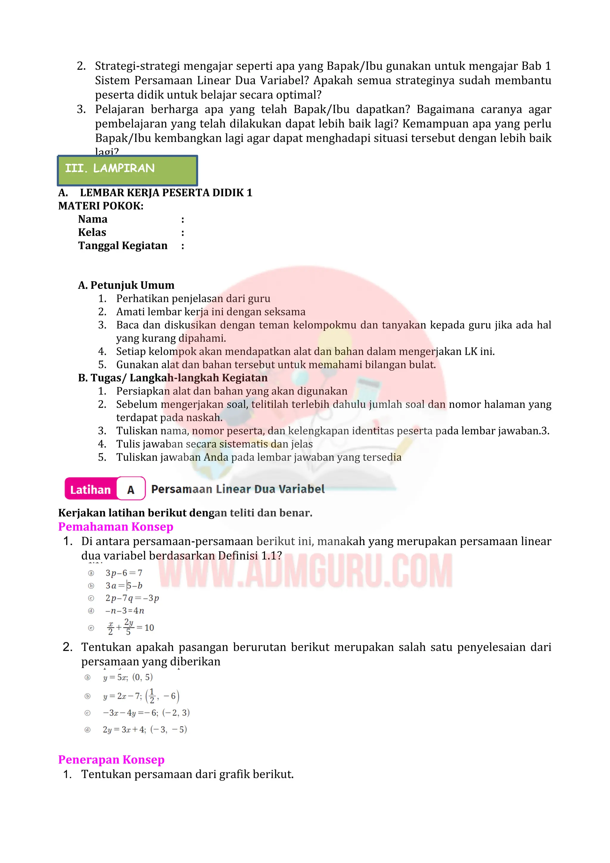 Modul Ajar Matematika Kelas 9 Deep Learning | PDF